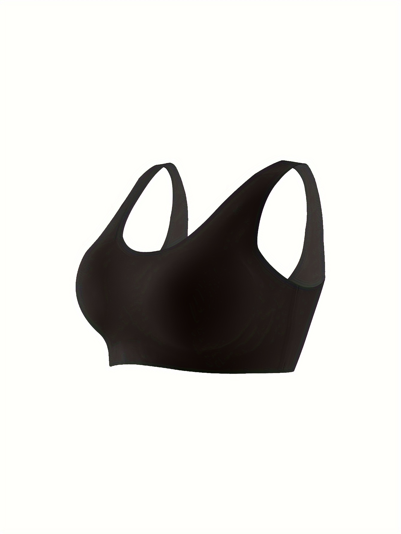 Solid Push Tank Bra Soft Comfy Wireless Bra Women's Lingerie - Temu