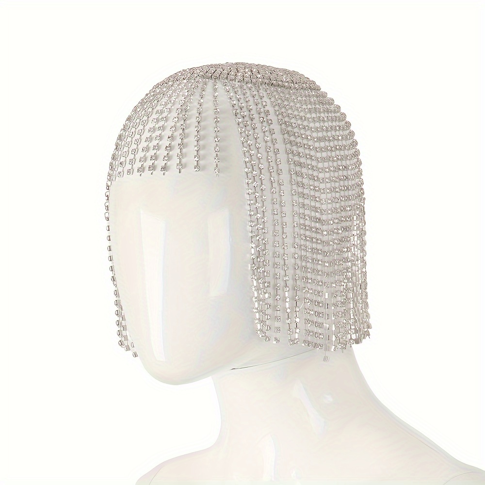 Luxury Rhinestone Tassel Head Chain Bling Bling Luxury Head - Temu ...