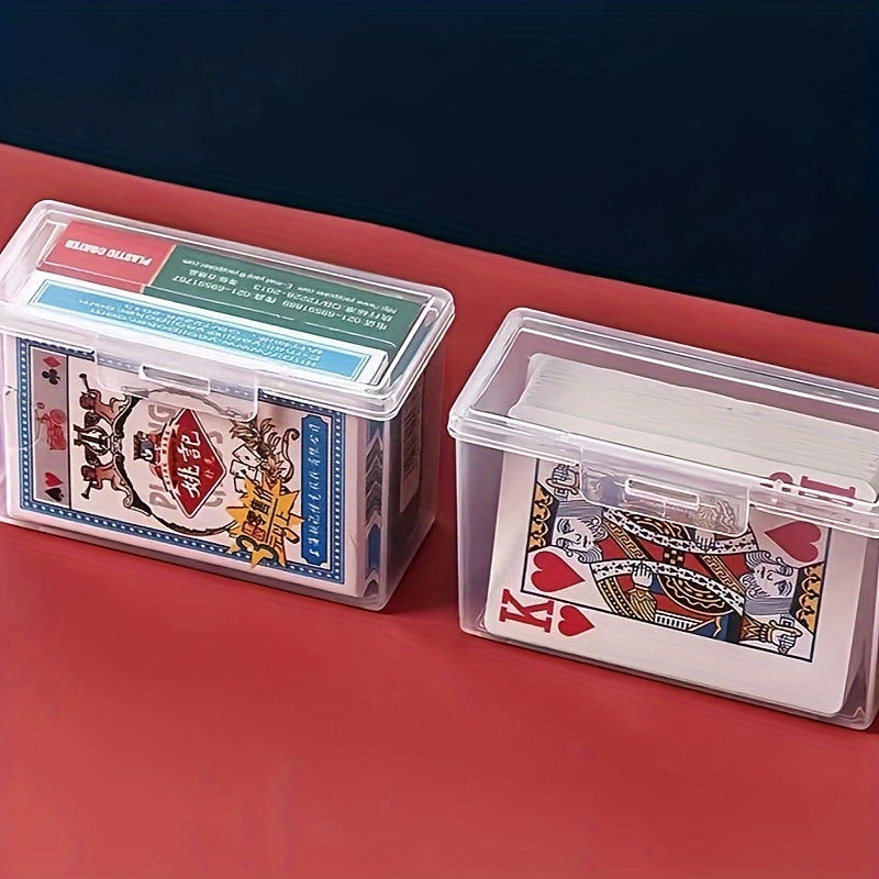 Playing Cards Storage Box Transparent Plastic Box Game Cards - Temu Ireland