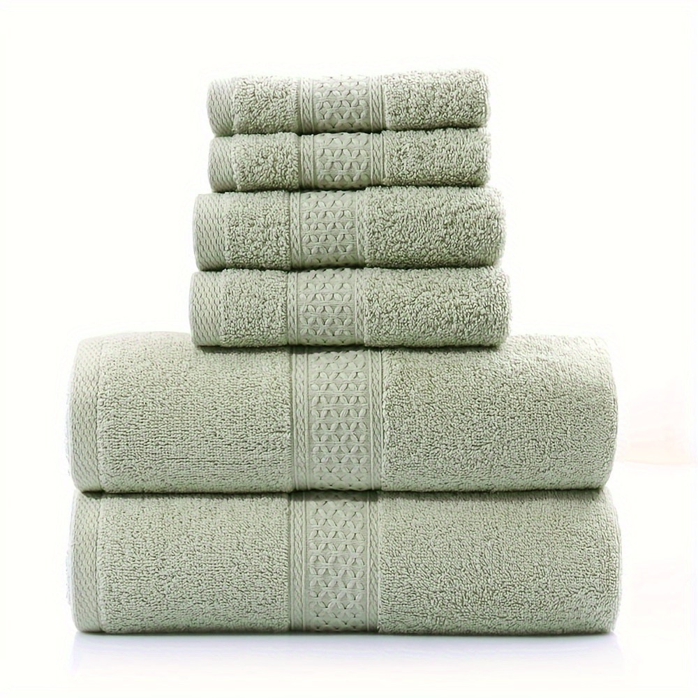Cotton Bath Towel Set Premium Solid Color Soft Absorbent - Temu Australia