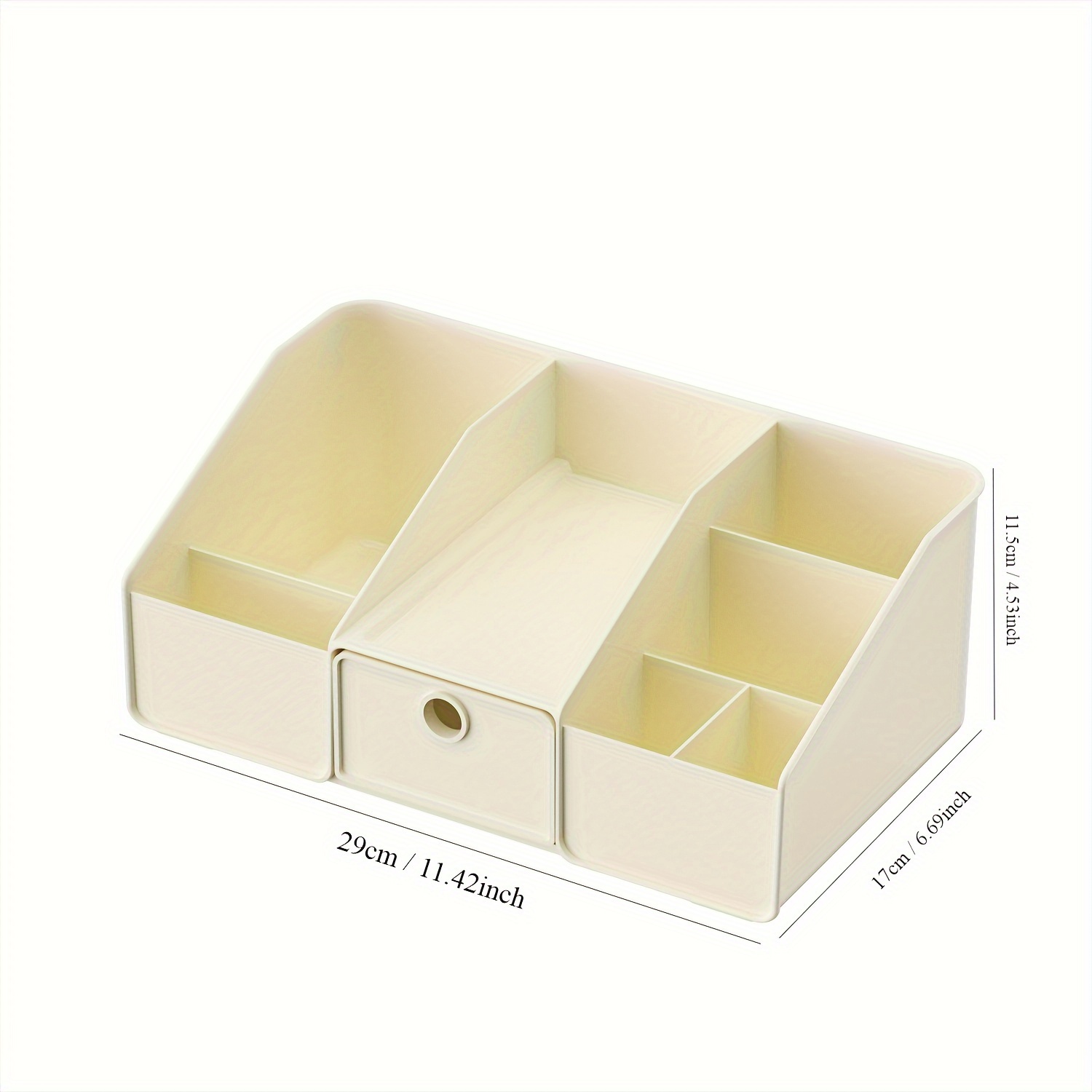 Plastic Desktop Multifunctional Storage Box Divided Drawer - Temu ...