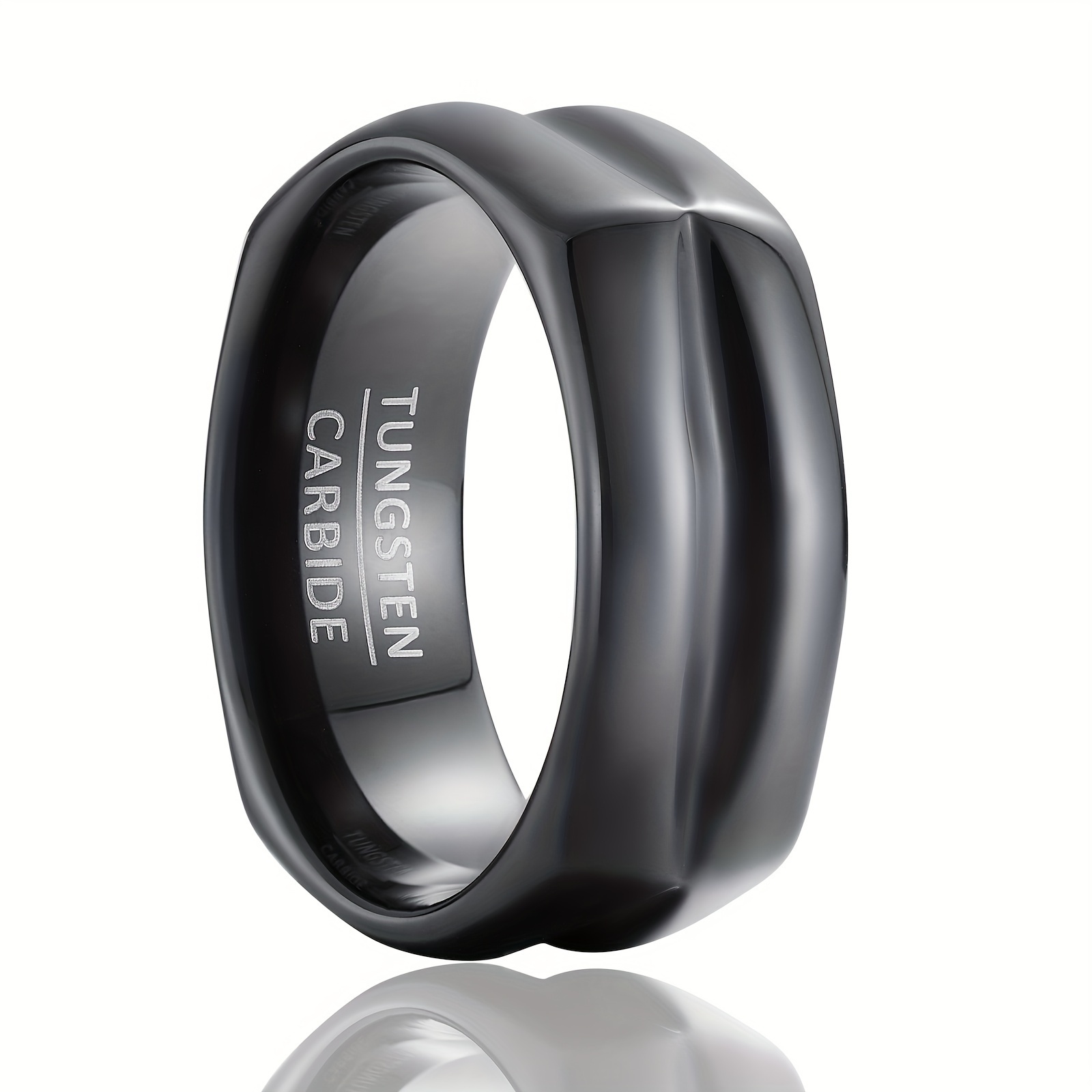 Classic Retro Fashion Men's Tungsten Steel Ring Irregular - Temu United ...