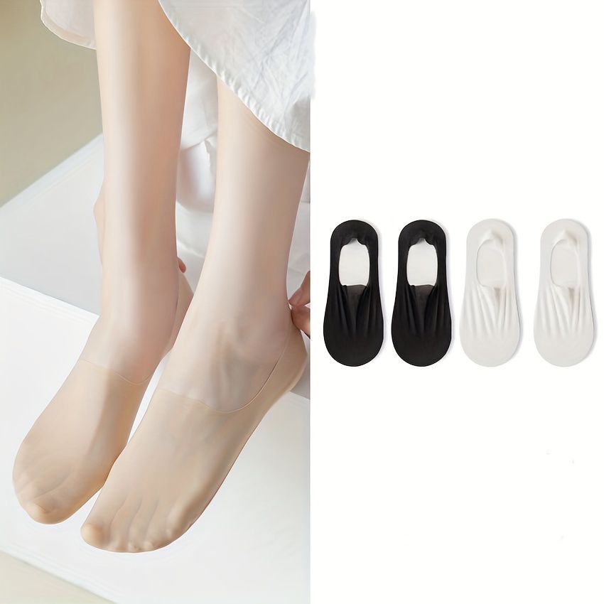 4 7 9 Pairs Semi Sheer Mesh Socks Anti Skid Lightweight - Temu United ...