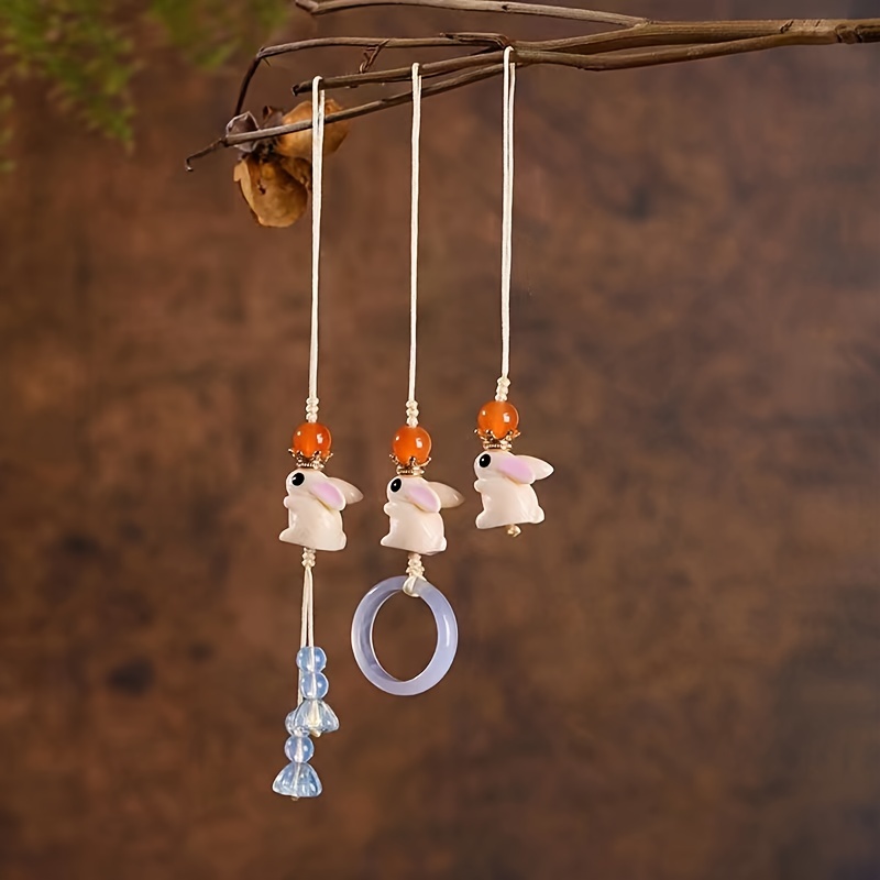 Rabbit Keychain Phone Pendant Birthday Holiday Gift - Temu Netherlands