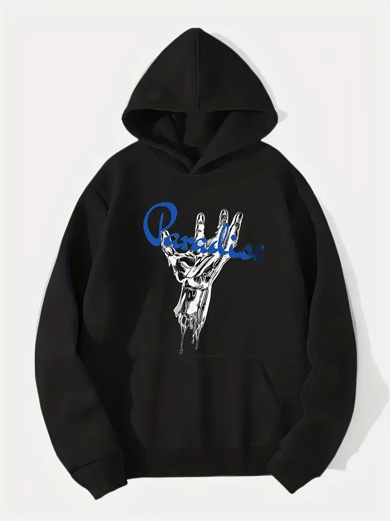 Hoodies Men Melting Hand Graphic Hoodie Mens Casual Temu Australia