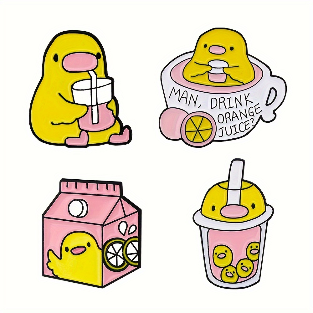 Creative Adorable Little Yellow Duck Theme Brooch Casual - Temu Portugal