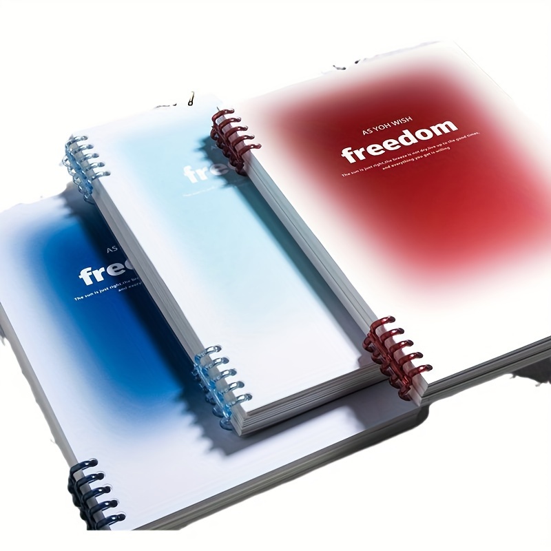 A5 120 Pages Cover Retro Gradient Loose Leaf Notebook - Temu Australia