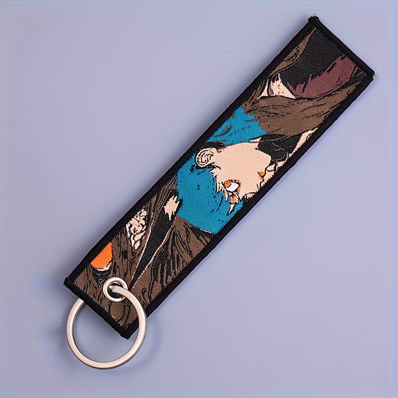 Anime Series Double sided Printed Car Stitch Label Keychain - Temu ...