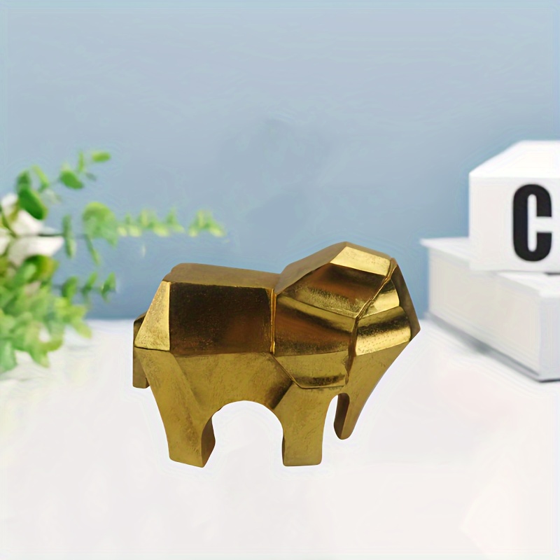 Retro Style Elephant Ornaments Golden Elephant Home Tabletop - Temu ...