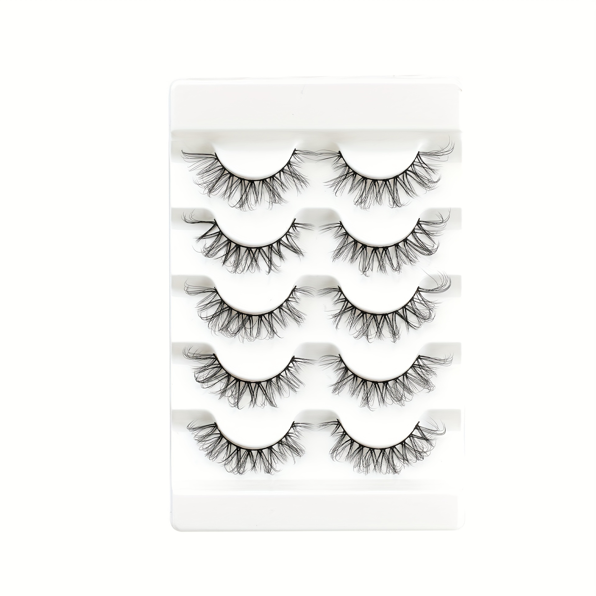 6d Eyelashes Curling Winged Natural Realistic Messy End Eye - Temu ...