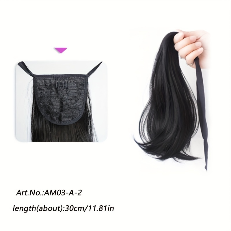 Long Ponytail Extensions Claw Clip Micro Female - Temu Philippines