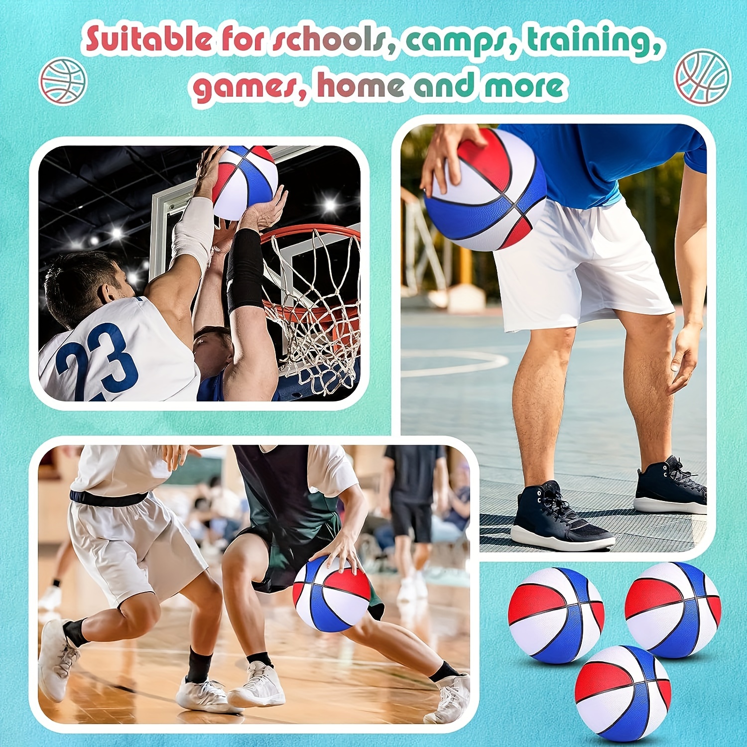 mini basketballs ball indoor outdoor use pool parties game - Temu Canada