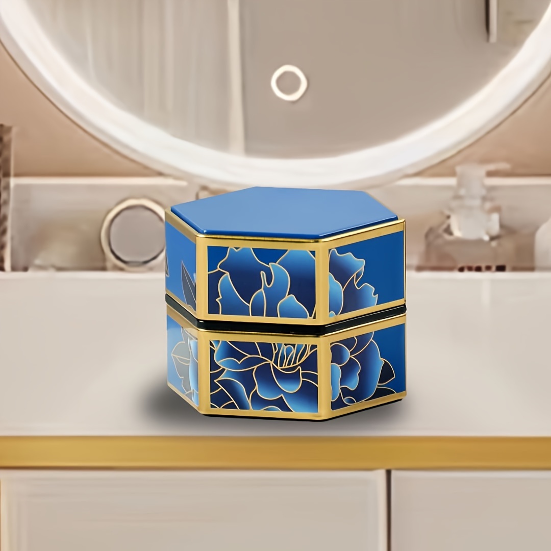 1pc Retro Style Iron Storage Jar Sealed Hexagonal Makeup - Temu United ...