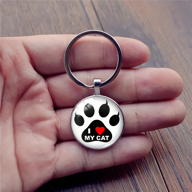 Exquisite Fashion Creative Cute Animal Paw Print Key Chain, Holiday ...
