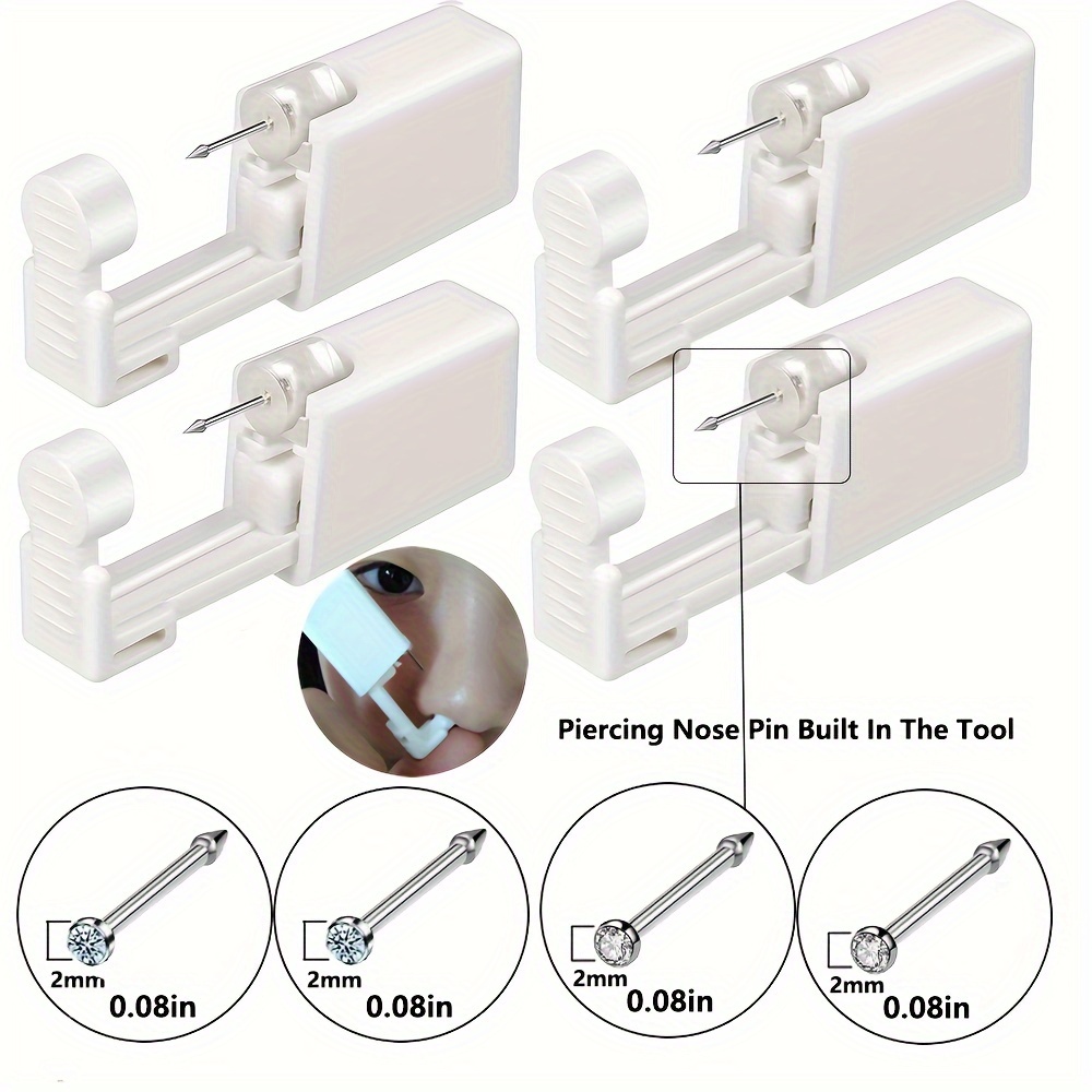 Disposable Nose Piercing Gun Nose Piercing Kit Nose Studs - Temu Ireland