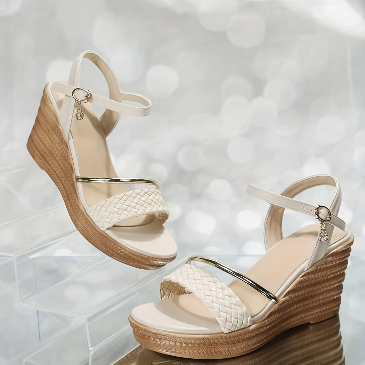 Platform Wedge Sandals Women s Open Toe Ankle Strap Non Slip - Temu Canada