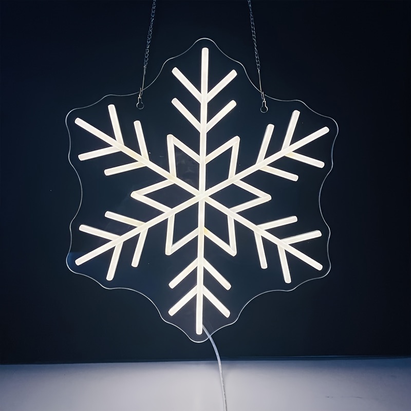 Led Neon Light Snowflake Silicone Light Long Lasting Color - Temu Denmark