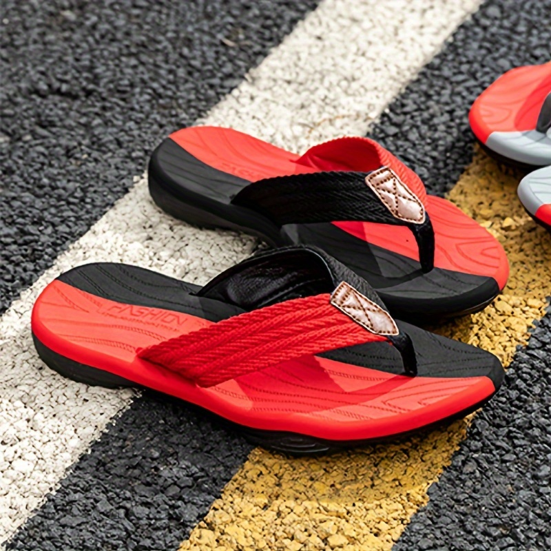 Trendy Thong Sandals Men S Fabric Uppers Casual Non Slip Temu Canada