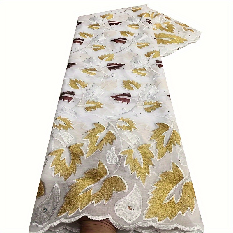 2023 High Quality 5 Yard African Cotton Lace Mesh Fabric - Temu United ...