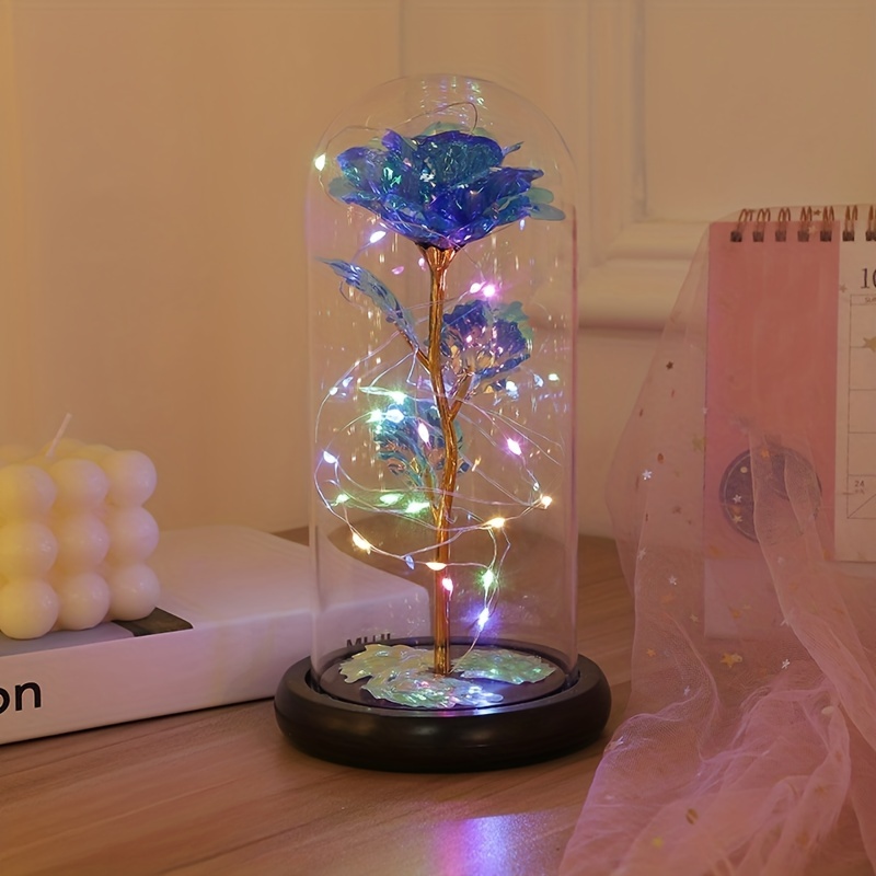 Flower Pc Transparent Lampshade Rose Simulation Flower - Temu United ...