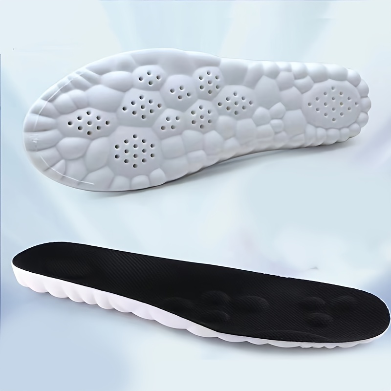 4d Elastic Latex Insoles Shock Absorption Cushioning Insoles - Temu ...