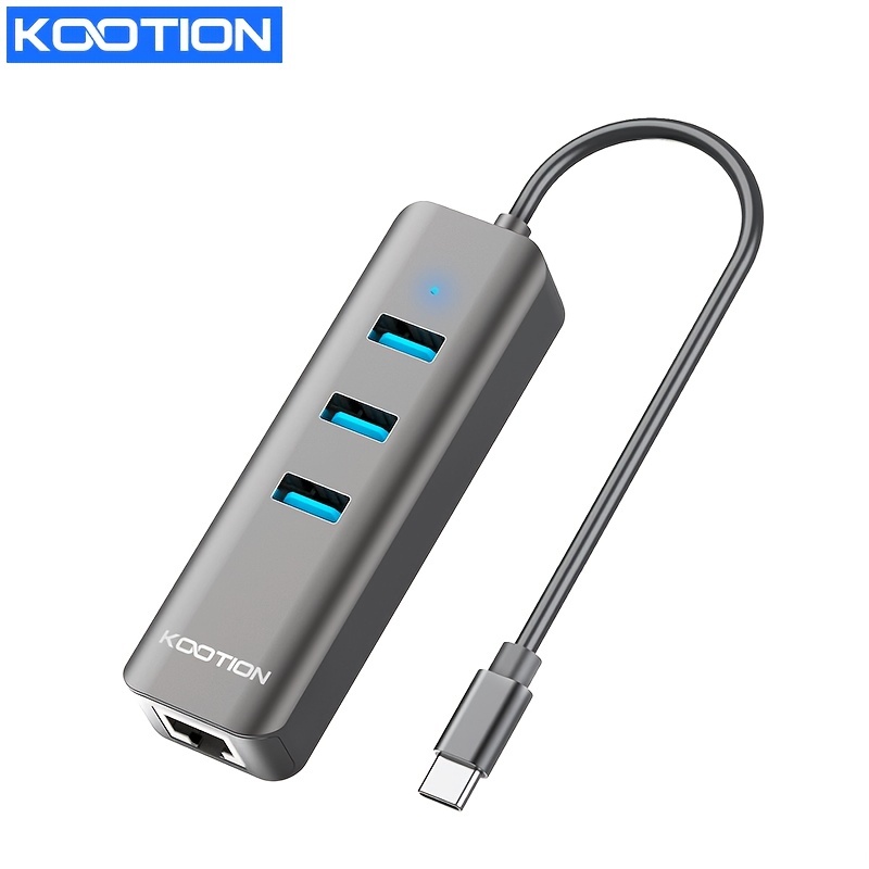 Kootion Docking Station Gigabit Port Type C To Coupler Splitter Usb3 0