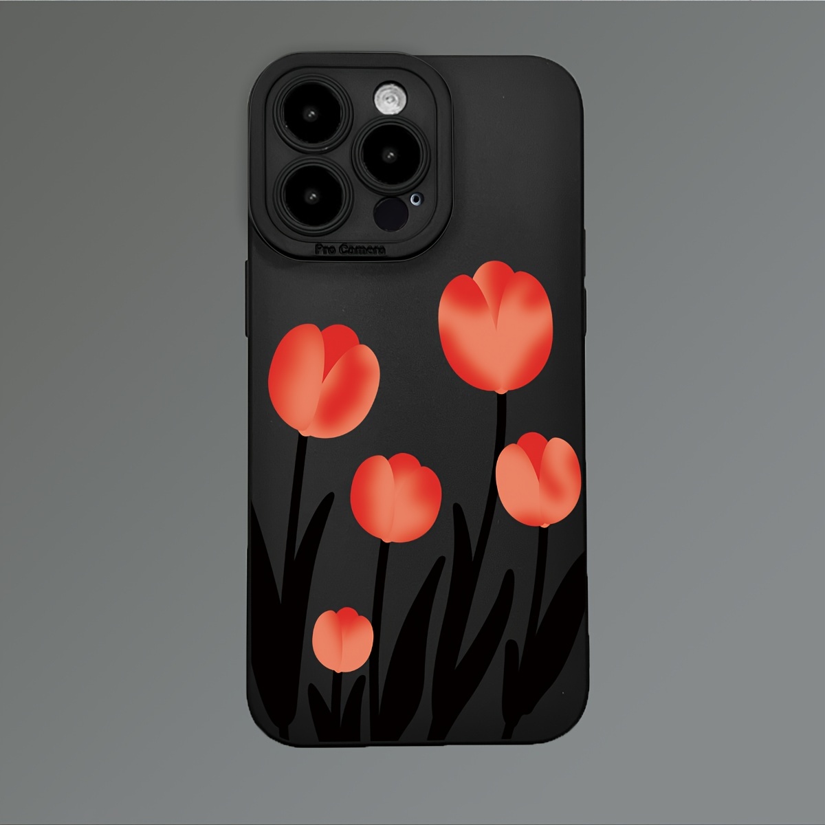 Flowers Pattern Liquid Silicone Mobile Phone Case Full body - Temu ...