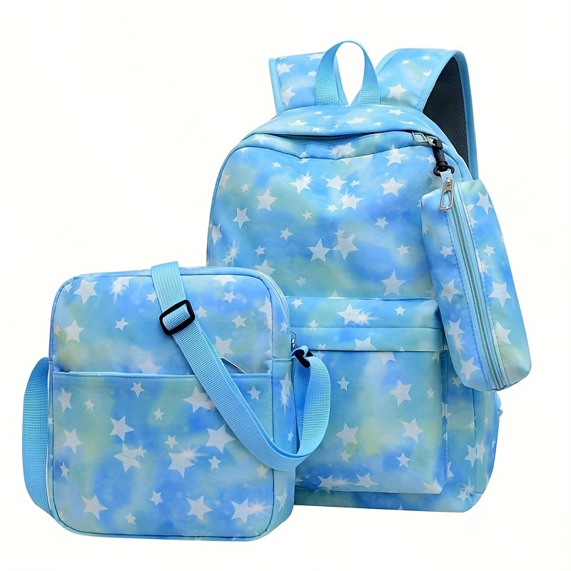 Colorful Star Pattern Backpack Aesthetic Preppy Travel - Temu United ...