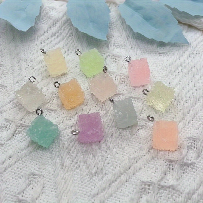Mini Colorful Square Sugar Shaped Resin - Temu United Kingdom