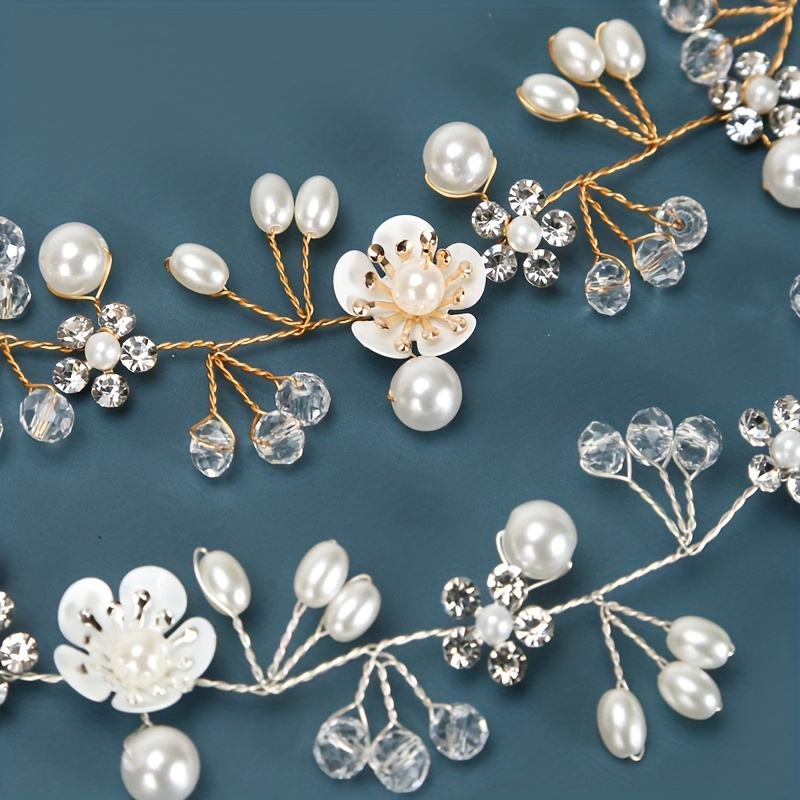 bridal beautiful flowers jewelry accessories handmade beaded - Temu