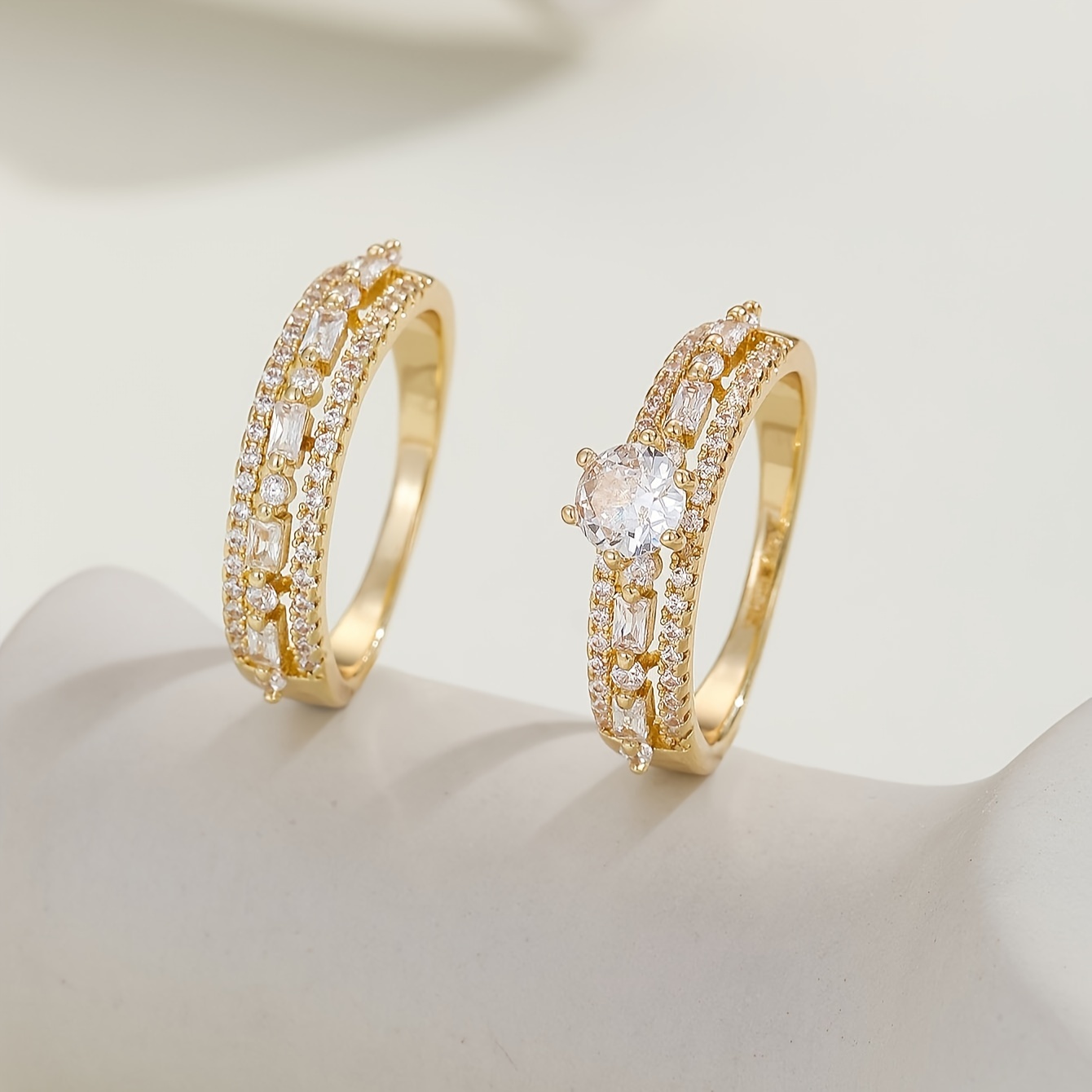 Luxury Exquisite Zircon Ring Women's Valentine's Day Gift - Temu United ...