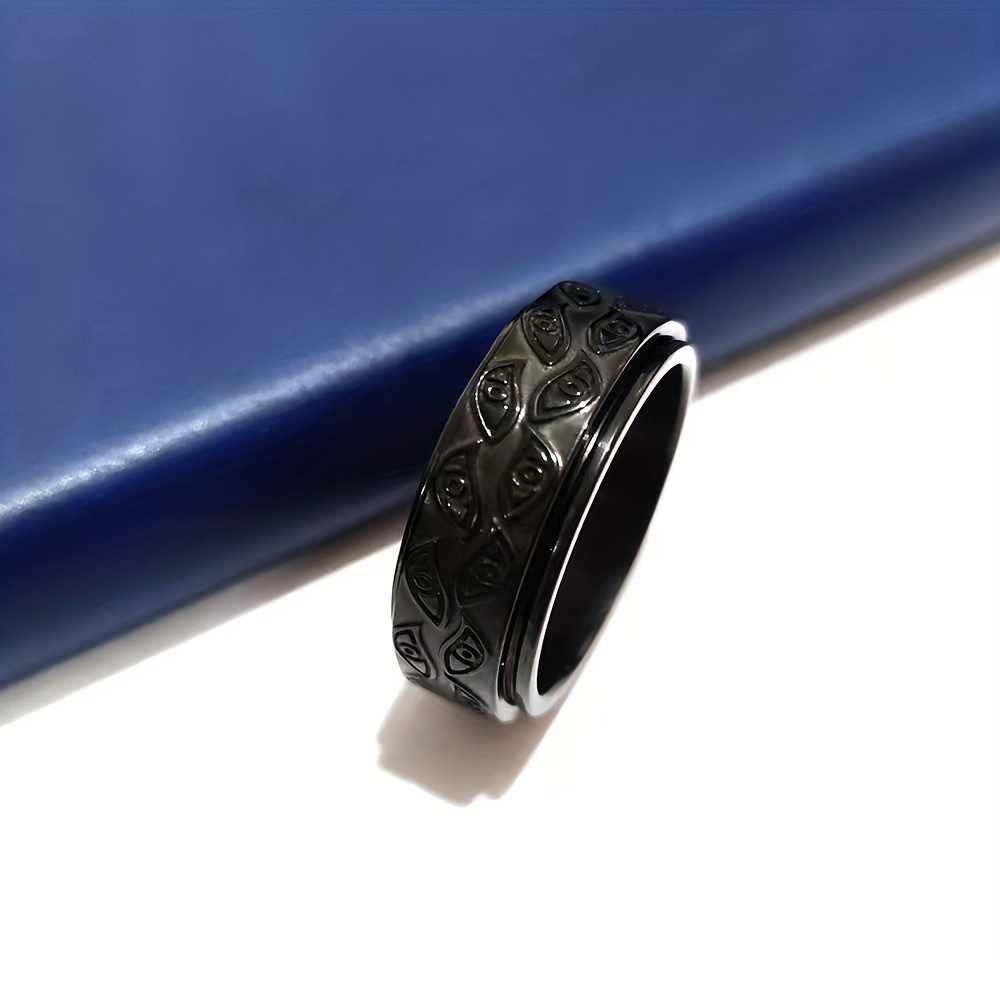 1pc heren Devil's Eyes roestvrijstalen ring retro draaibare - Temu Belgium