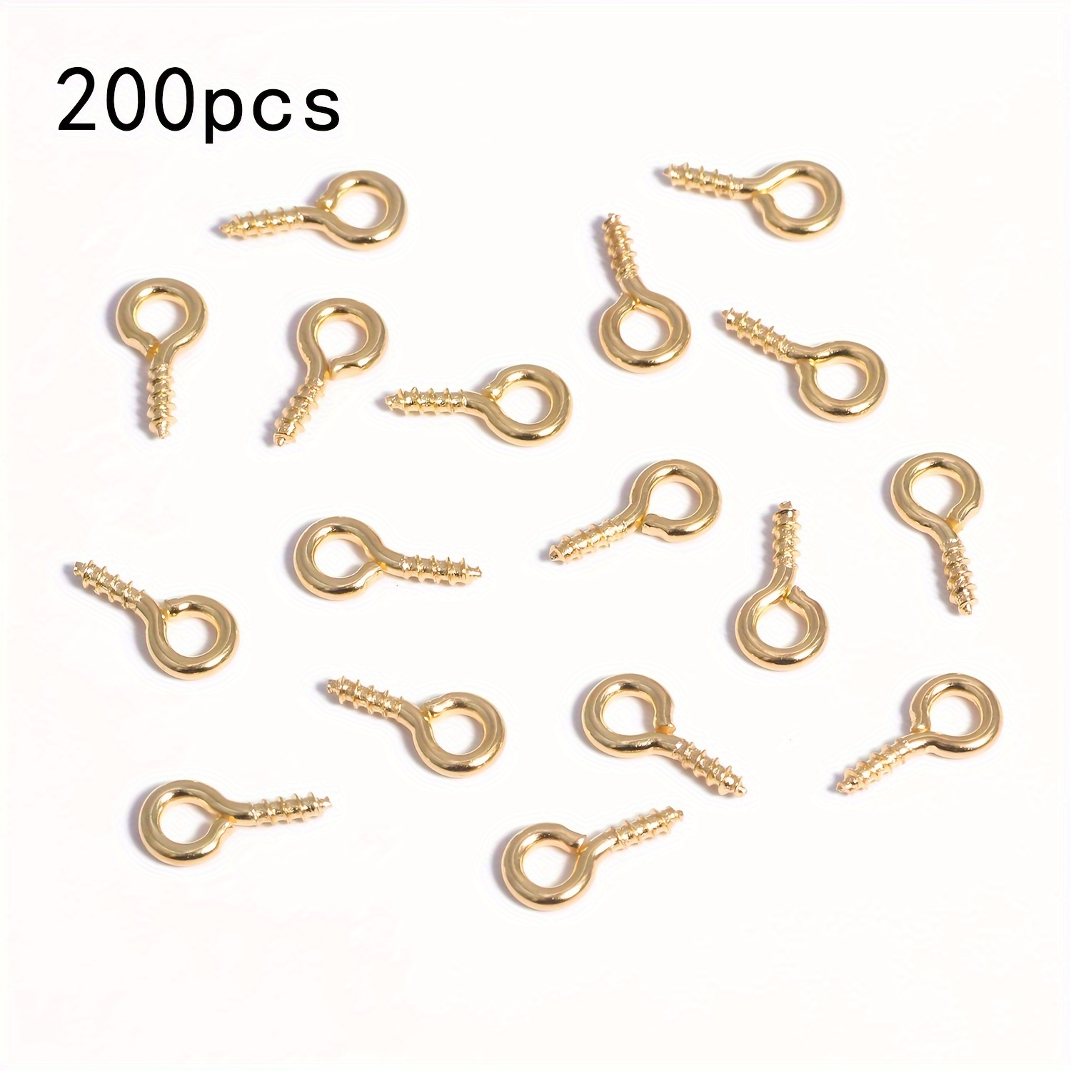 Small Tiny Mini Eye Pins Hooks Eyelets Screw Threaded Clasps - Temu ...