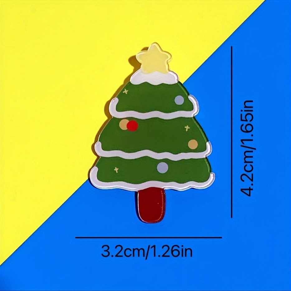 Cartoon Cute Santa Claus Acrylic Brooch Christmas Holiday - Temu United ...