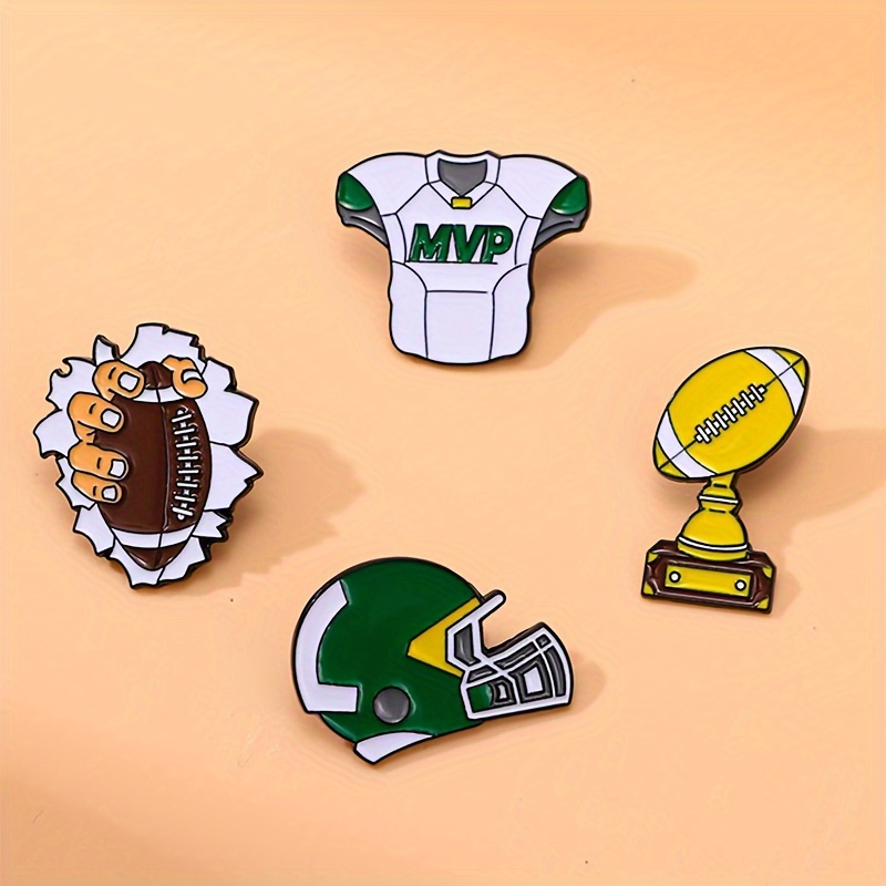 Original Rugby Brooch Sports Division Gear Badge Creative - Temu United ...
