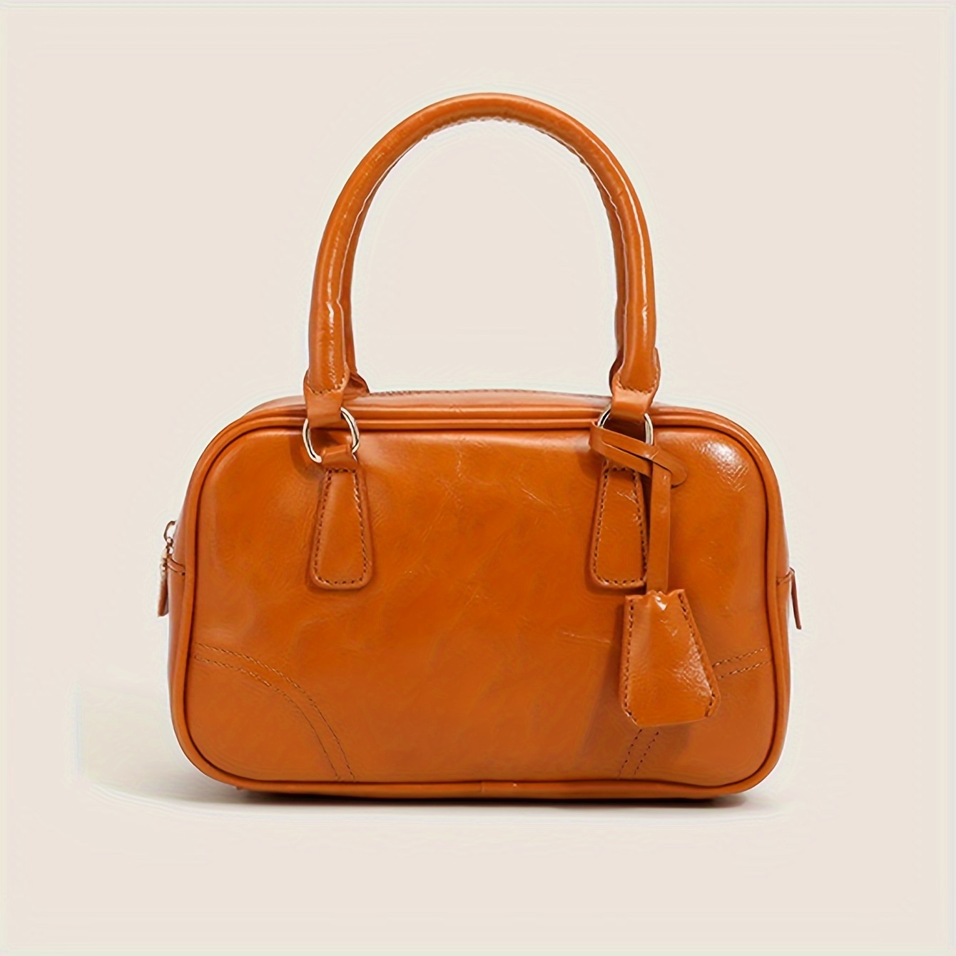 Retro Preppy Shoulder Bag Minimalist Small Underarm Purse - Temu Canada