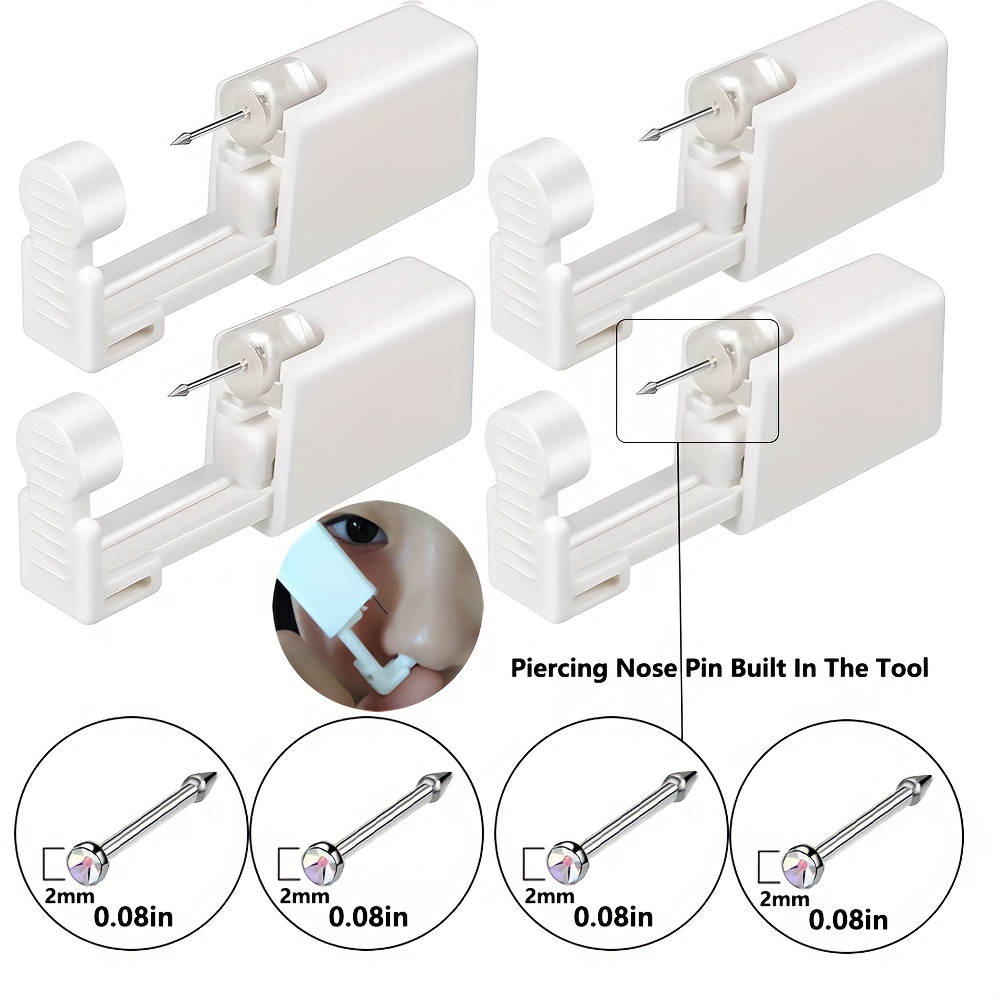 Disposable Nose Piercing Gun Nose Piercing Kit Nose Studs - Temu Ireland