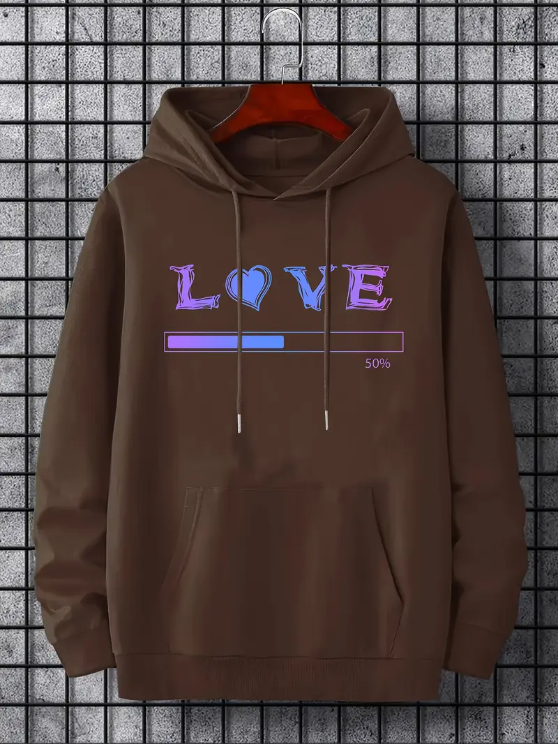 Love Loading Bar Print Hoodie Hoodies Men Men's Casual - Temu Norway Love Loading Bar Print Hoodie Hoodies Men Men's Casual - Temu Norway