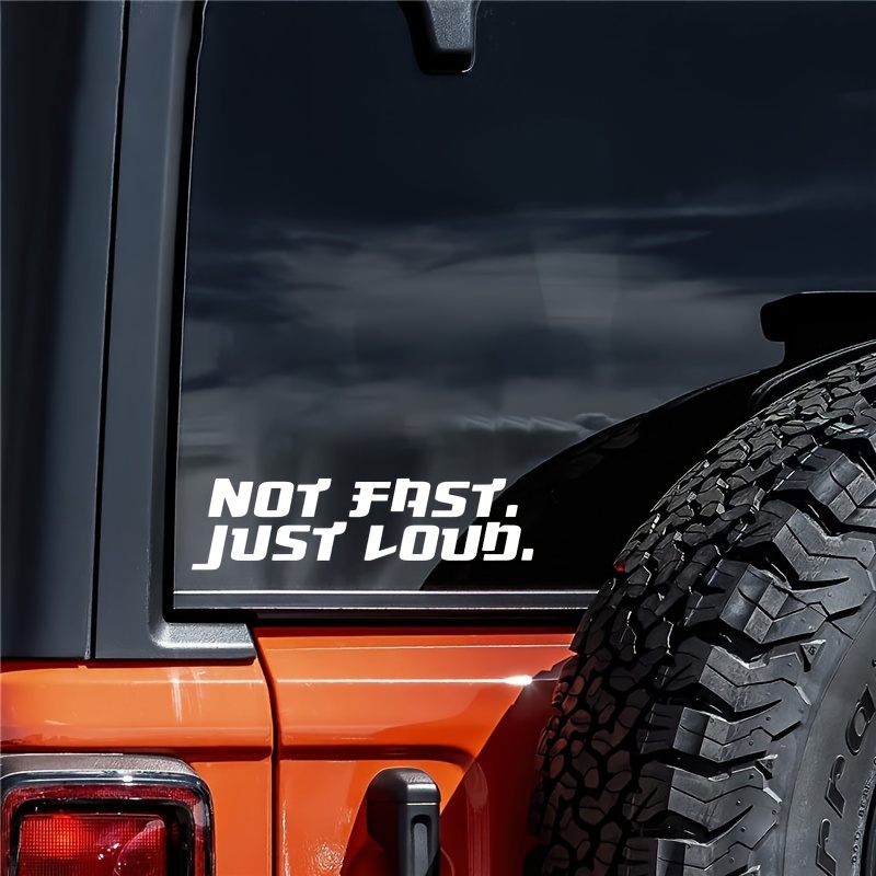 not fast loud funny car sticker vinyl decal bumper sticker - Temu Australia