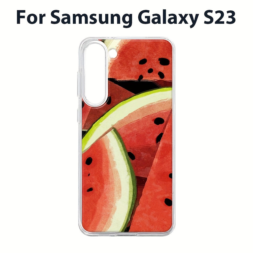 Coque De Téléphone Pastèque De Dessin Animé, Adaptée Pour Samsung Galaxy S23/FE/Plus/Ultra ...