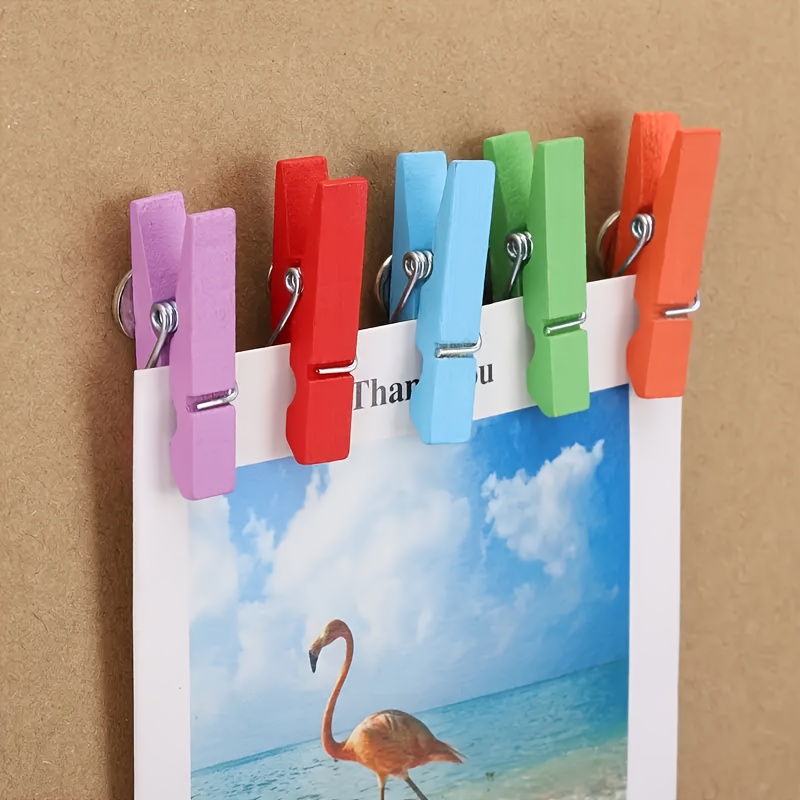 Push Pin With Wooden Clips Tacks For Cork Board Artwork For - Temu ...