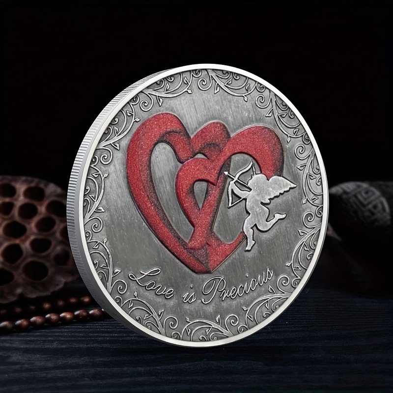 Replica Coin 1pc Forever Love Coin, Silvery Plated Souvenir Coin ...