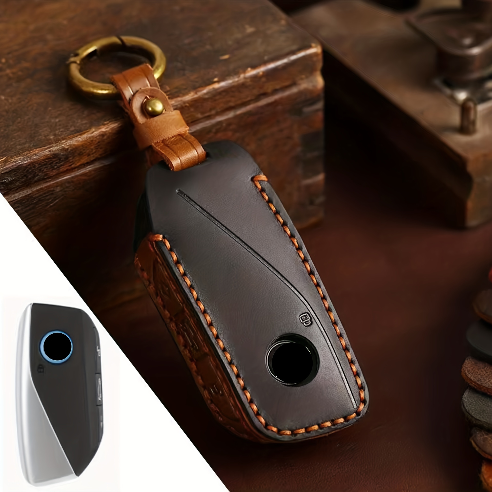 Genuine Leather New Energy Ix Key Case Key Pack Vintage Handmade Car ...