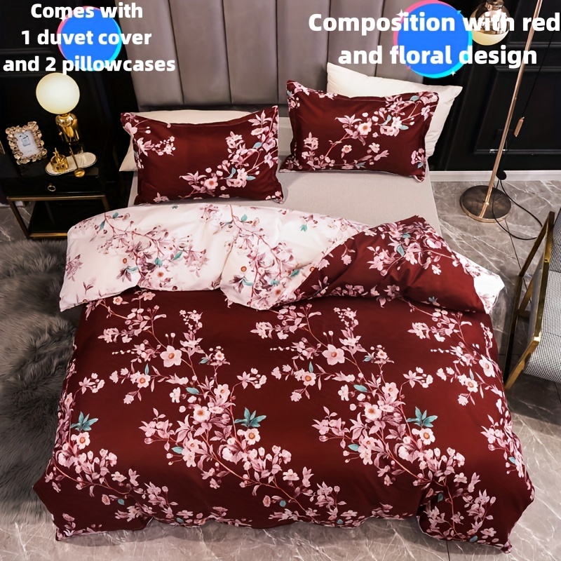Duvet Cover Set (1*duvet Cover + 2*pillowcase Without Core) - Temu