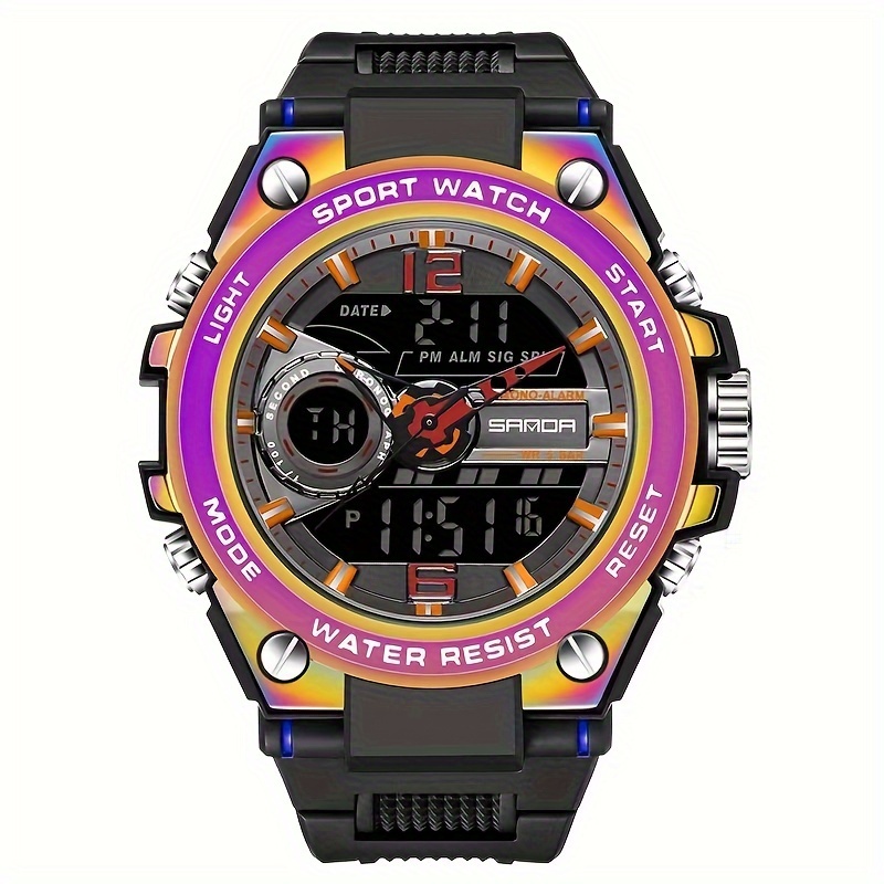 Fashion Multi Functional Luminous Mens Watch Sports Waterproof ...
