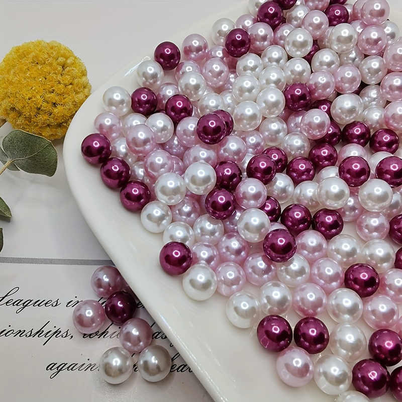 Colored Abs Round Hole Imitation Pearl Christmas - Temu United Kingdom