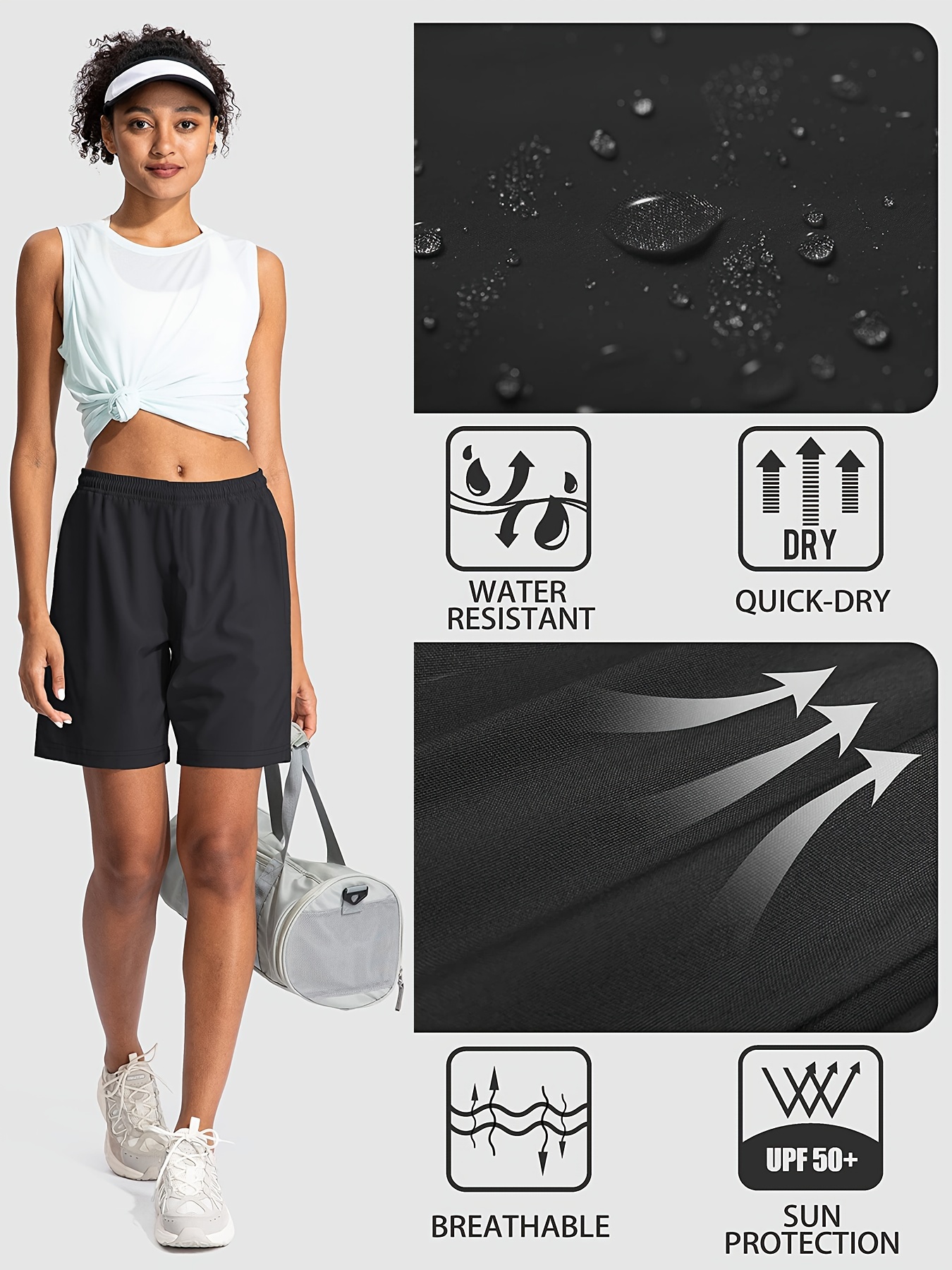 Quick Dry Exercise Shorts High Waist Running Casual Fitness - Temu Canada