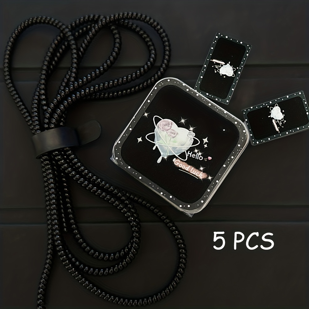 5 Sets Dazzling Love Cable Protective Cover 20w Charger Protective ...