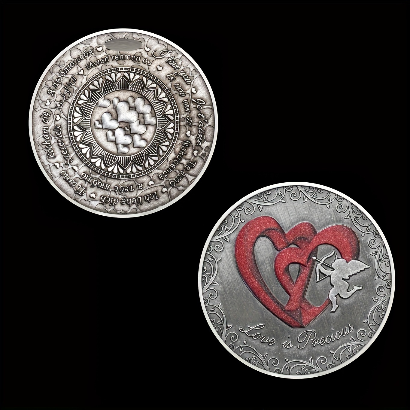 Replica Coin 1pc Forever Love Coin, Silvery Plated Souvenir Coin ...