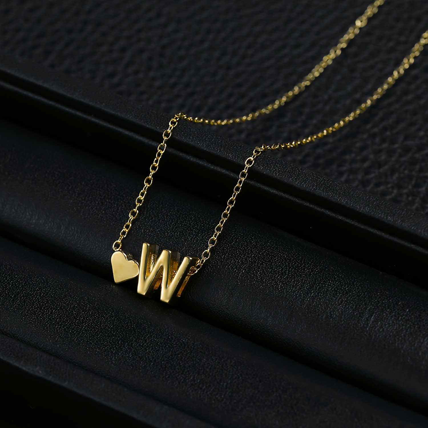 Love Heart Letter Beads Pendant Chain Elegant Pendant - Temu United Kingdom